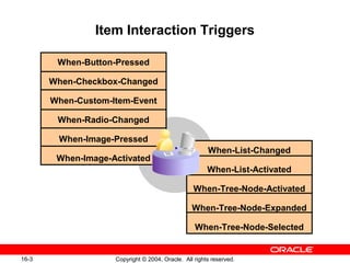 Oracle forms les16 | PPT