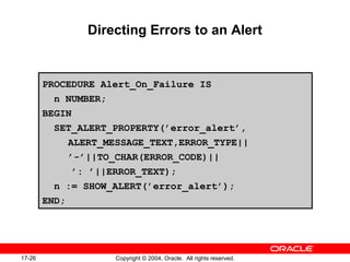 Oracle forms les17 | PPT