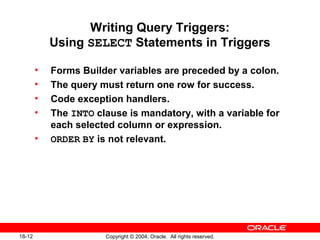 Oracle forms les18 | PPT