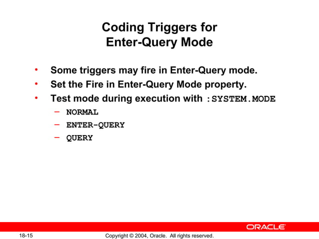 Oracle forms les18 | PPT