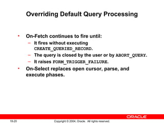 Oracle forms les18 | PPT
