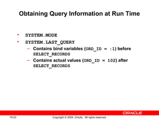 Oracle forms les18 | PPT