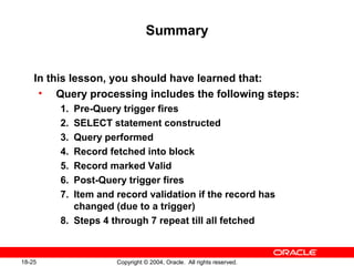 Oracle forms les18 | PPT