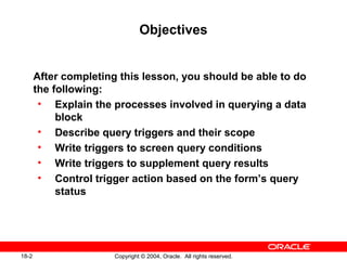Oracle forms les18 | PPT