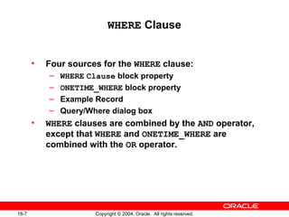 Oracle forms les18 | PPT