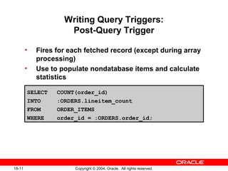 Oracle forms les18 | PPT
