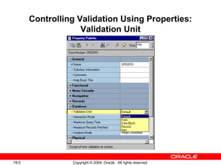 Oracle forms les19 | PPT