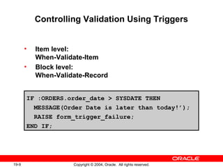 Oracle forms les19 | PPT