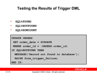 Oracle forms les21 | PPT