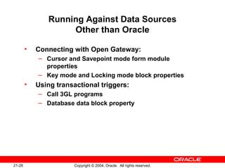 Oracle forms les21 | PPT