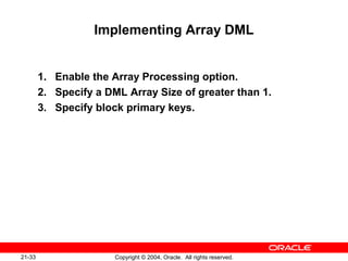 Oracle forms les21 | PPT