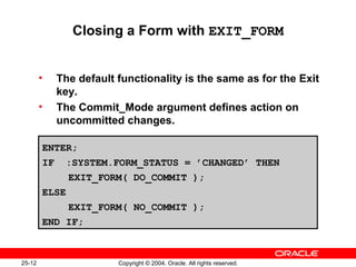 Oracle forms les24 | PPT