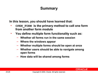 Oracle forms les24 | PPT