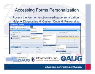 Oracle forms personalization | PDF