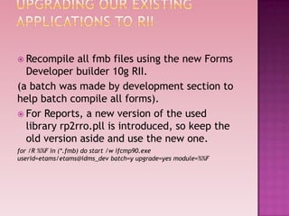 Oracle forms release II | PPTX