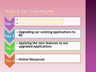 Oracle forms release II | PPTX