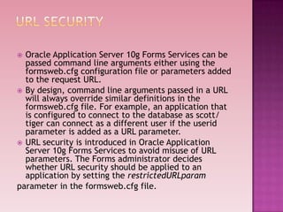 Oracle forms release II | PPTX
