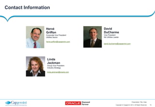 Oracle for Utilities – Pushing the Boundaries of Scale and Breadth | PPT