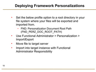 Oracle Framework Personalization | PPS
