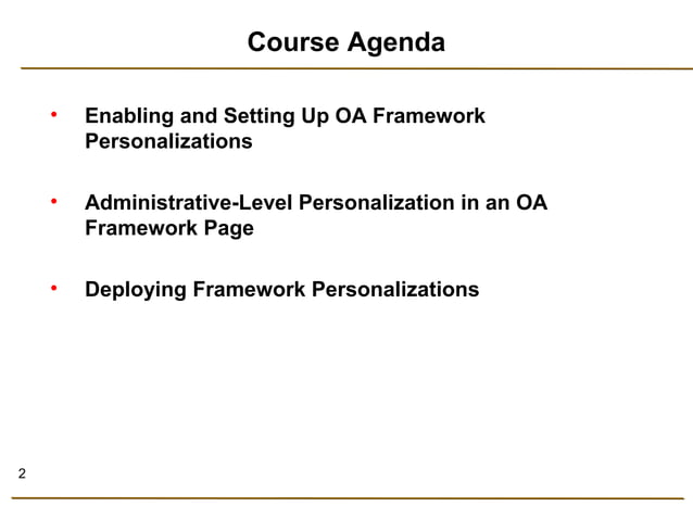 Oracle Framework Personalization | PPS | Computing | Technology & Computing
