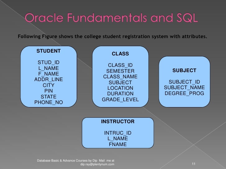 Oracle Fundamentals And Sql