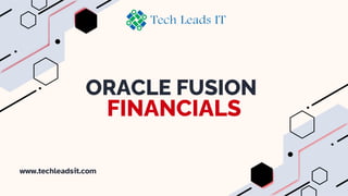 Oracle Fusion financials Training Course | PDF