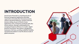 Oracle Fusion financials Training Course | PDF