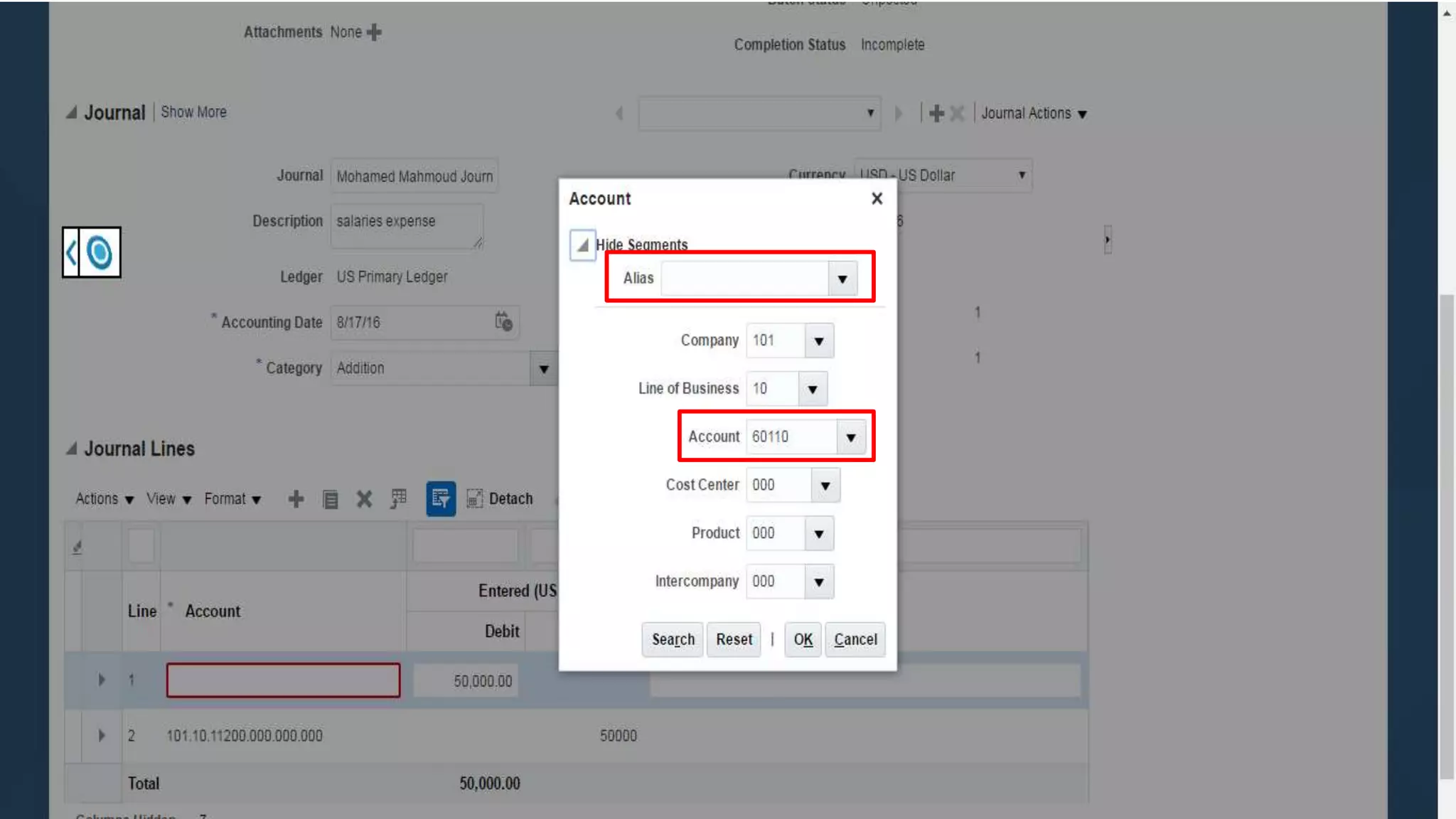 Oracle fusion general ledger-enter journal-manual | PPTX