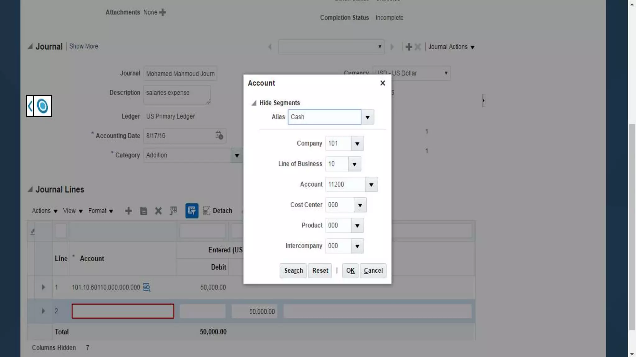 Oracle fusion general ledger-enter journal-manual | PPTX