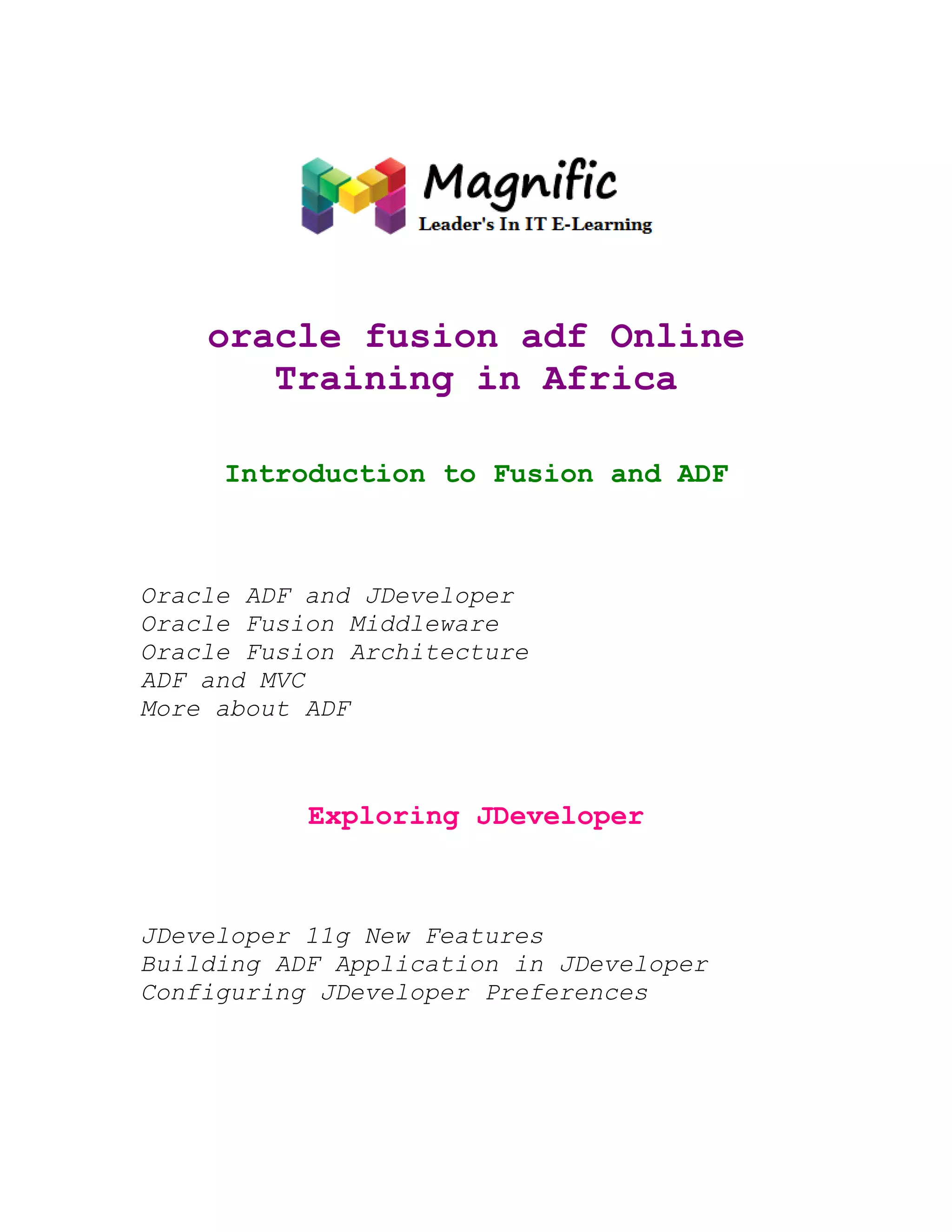 Oracle fusion adf_online_training_in_africa | PDF