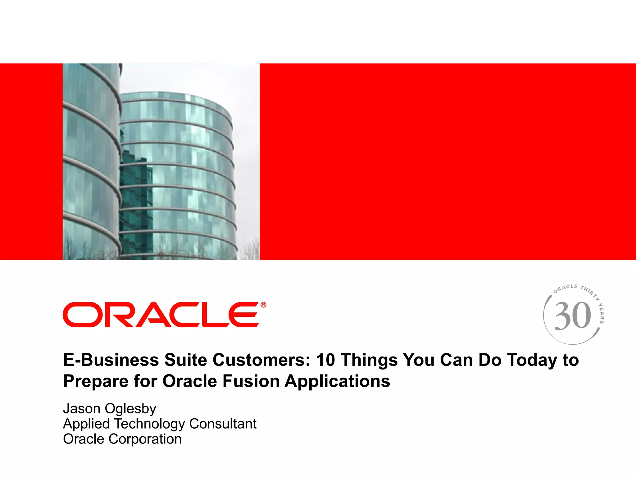 Oracle Fusion Application Ppt