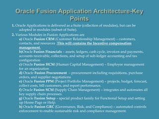 Oracle Fusion Architecture | PPTX