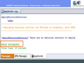 EAIESB ORACLE FUSION SOA TUTORIAL OPERATIONS | PPT