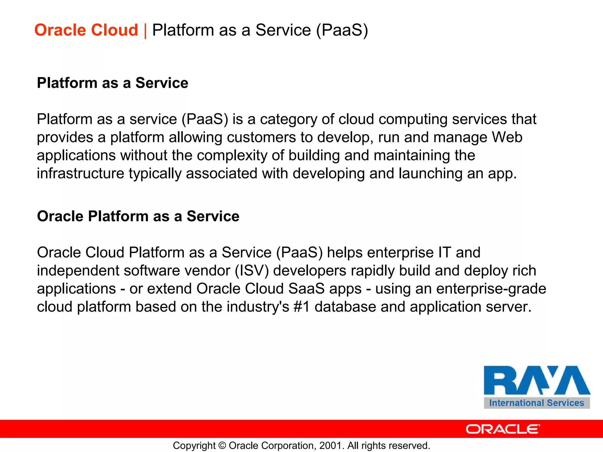 Oracle Fusion & Cloud Applications Overview | PPT