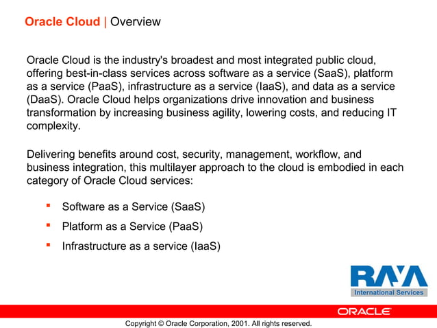 Oracle Fusion & Cloud Applications Overview | PPT | Cloud Computing ...