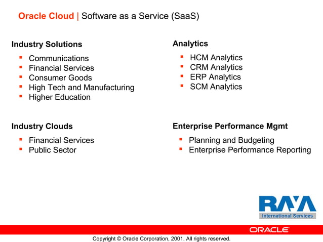 Oracle Fusion & Cloud Applications Overview | PPT | Cloud Computing | Internet