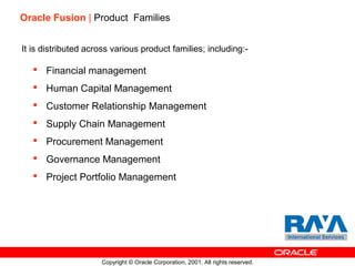 Oracle Fusion & Cloud Applications Overview | PPT