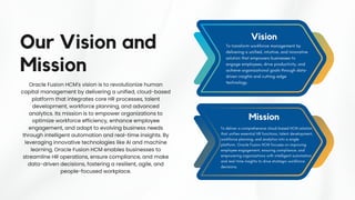 Oracle Fusion HCM: Revolutionizing Human Capital Management | PPT