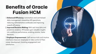 Oracle Fusion HCM: Revolutionizing Human Capital Management | PPT