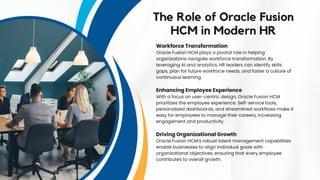 Oracle Fusion HCM: Revolutionizing Human Capital Management | PPT