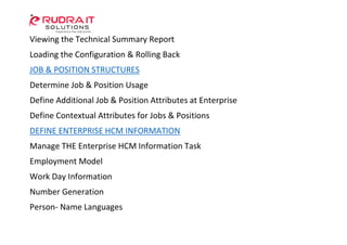 Oracle Fusion HCM Online Training | PDF