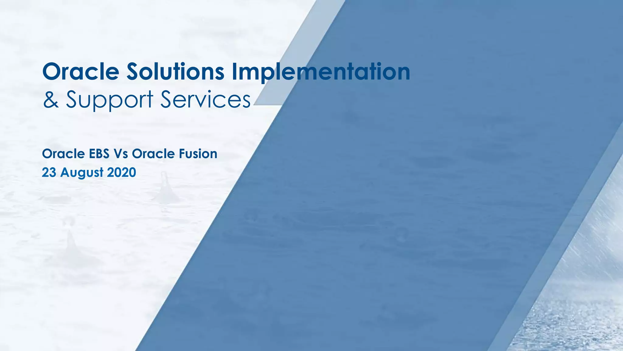 Oracle Fusion HCM vs E-Business Suite HRMS | PPT