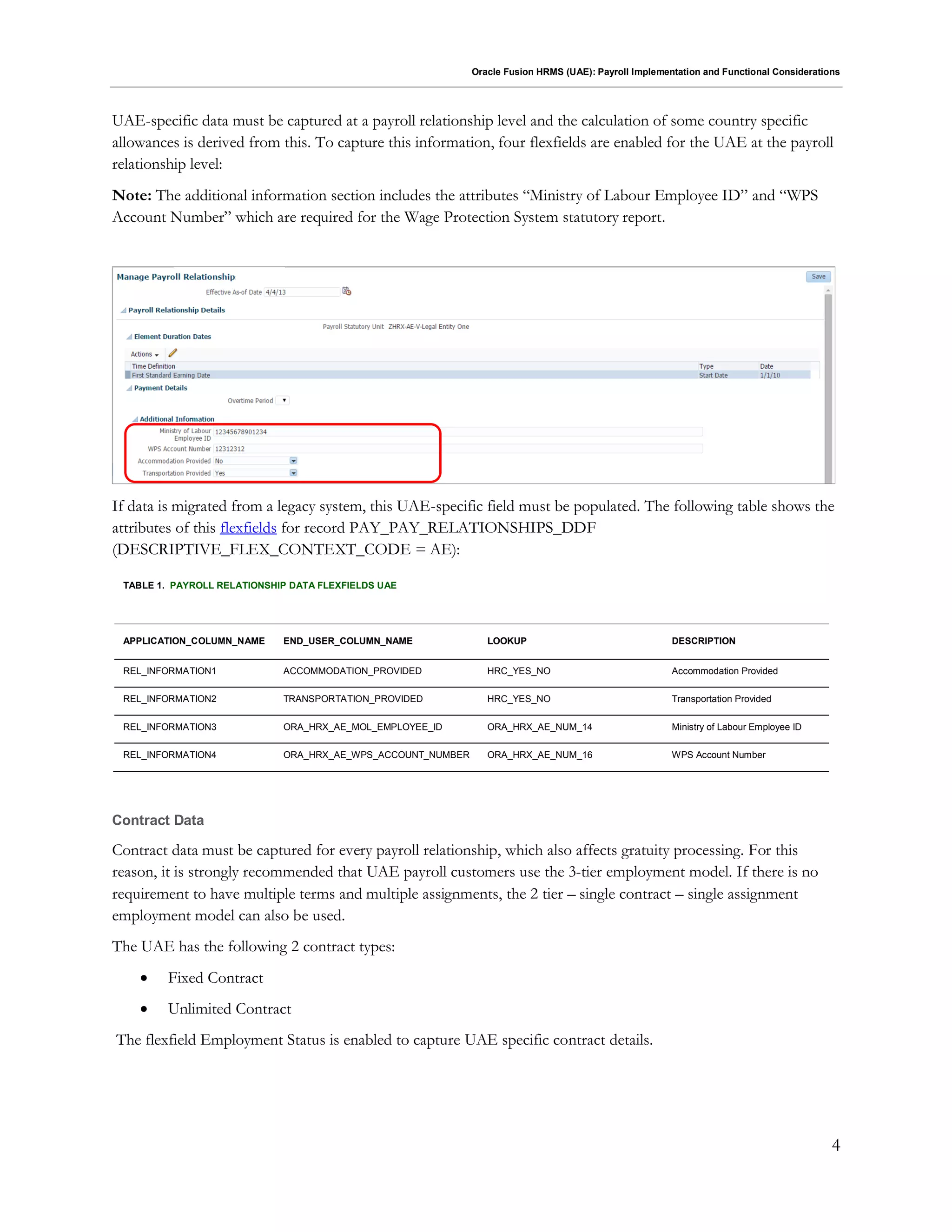 Oracle fusion hrms_for_uae_payroll_setup_white_paper_rel11 | PDF
