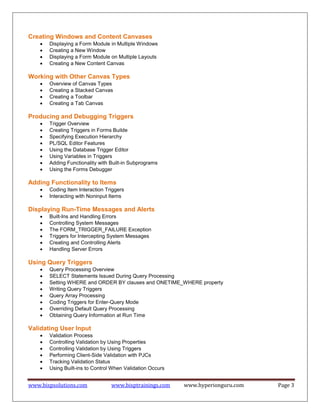Oracle fusion middleware 11g build applications with oracle forms | PDF