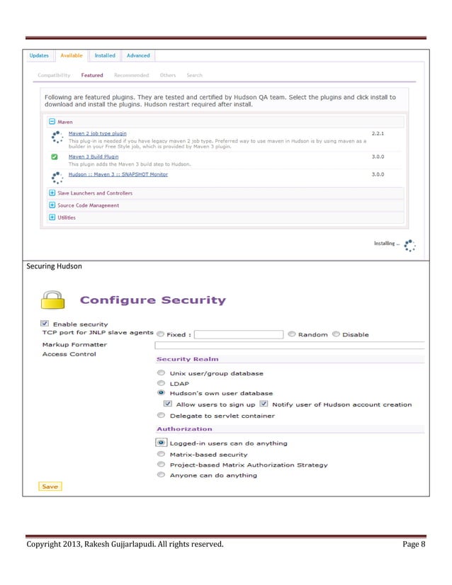 Oracle fusionmiddlewarecontinuosintegration slideshare_v1 | PDF