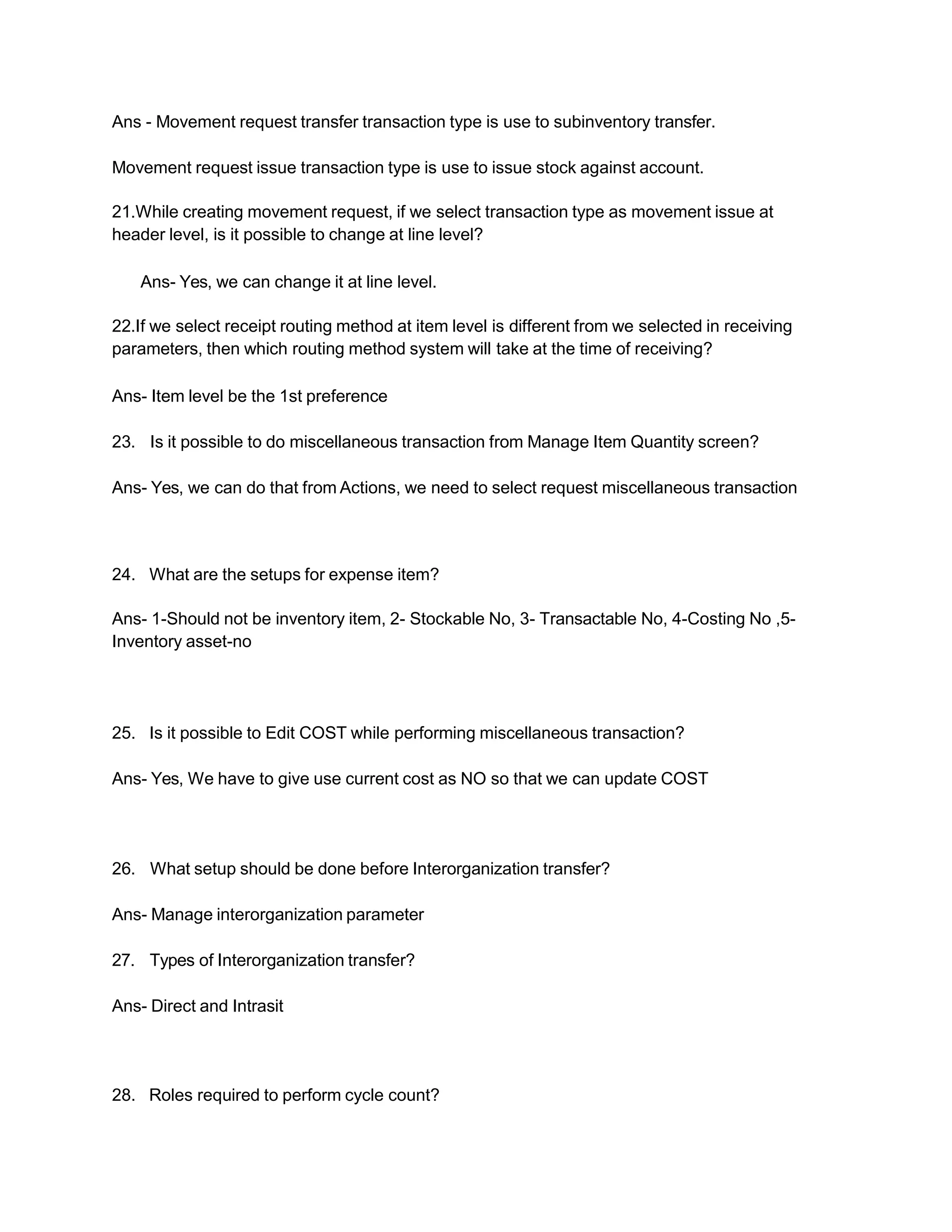 Oracle Fusion SCM - Inventory Management Interview Question.pptx