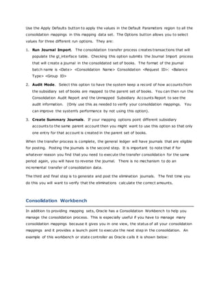 Oracle gl consolidations | DOCX | Business Accounting & Finance | Business