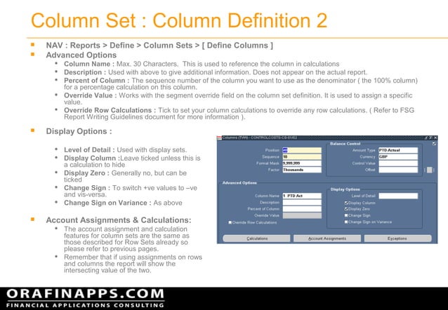 Oracle General Ledger GL FSG | PPT