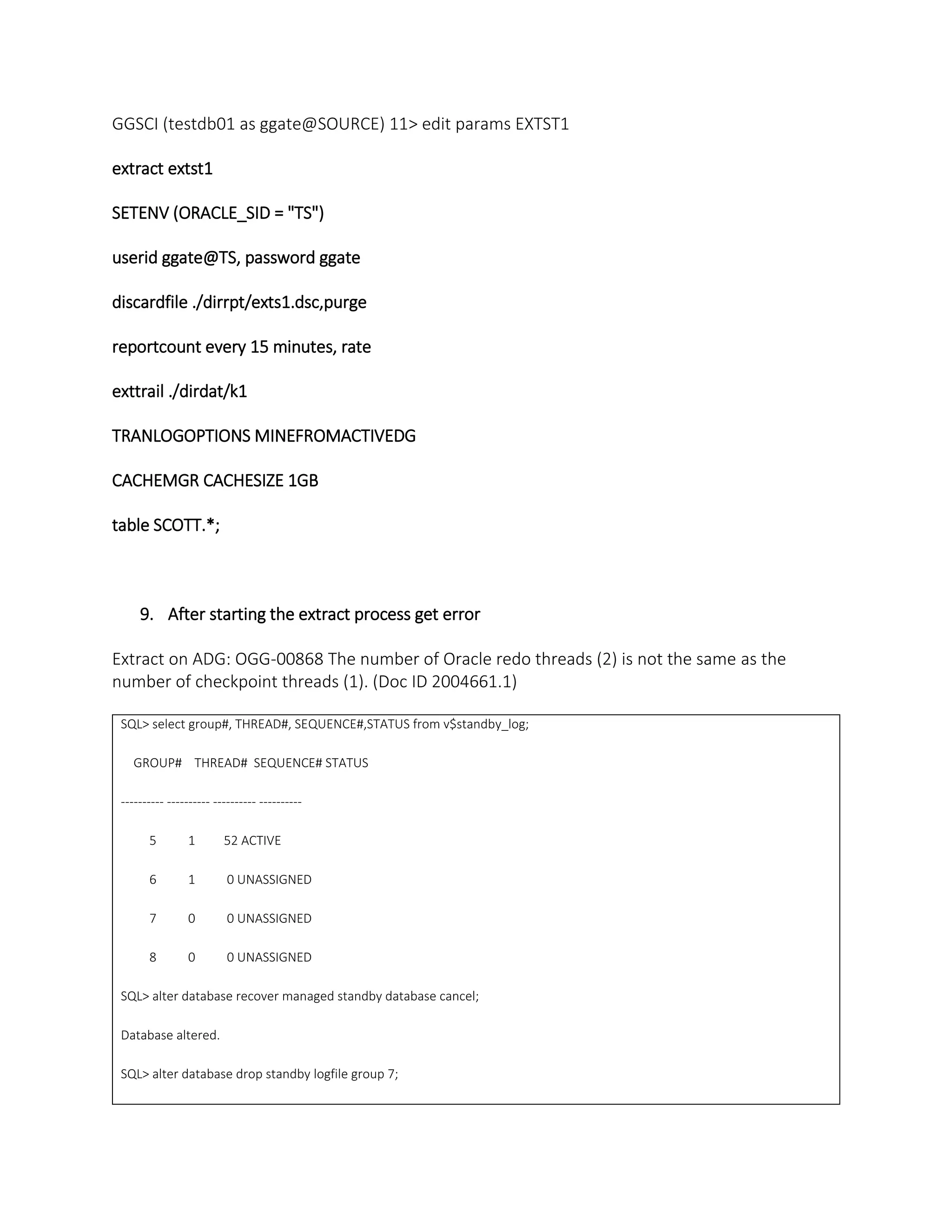 Oracle goldengate 11g schema replication from standby database | PDF | Databases | Computer ...