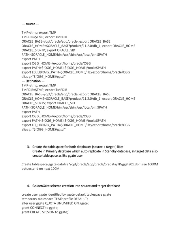 Oracle goldengate 11g schema replication from standby database | PDF ...